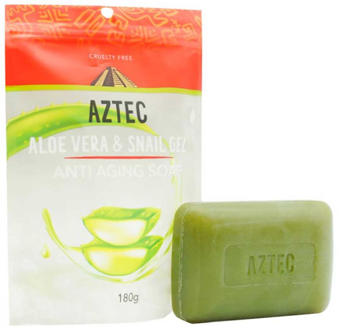 Aztec Aloe Vera & Snail Gel Anti aging soap 180g – Beauty Bey